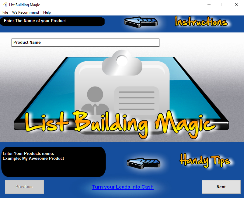 List Building Magic Software Re-Branding Offer